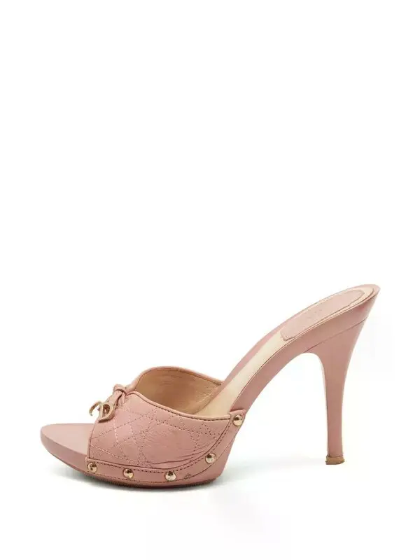 Dior Logo-charm Mules - Pink