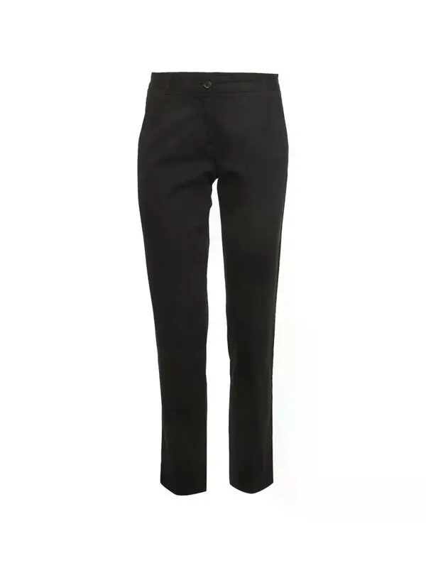 Dolce & Gabbana Straight-fit Gabardine Trousers - Black