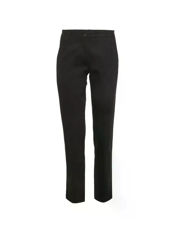 Dolce & Gabbana Straight-fit Gabardine Trousers - Black