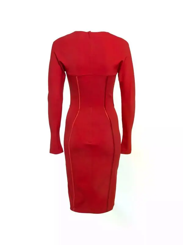 Dolce & Gabbana Corset-style Satin Midi Dress
