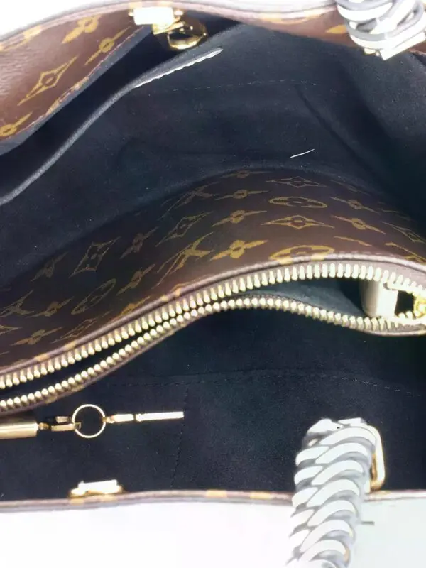 LOUIS VUITTON Monogram Canvas Braided Handle Montaigne Mm Tote Bag - Brown