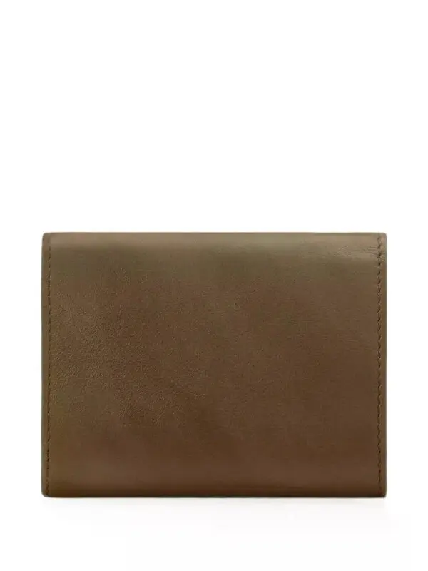 AMI Paris Cowhide Leather Trifold Wallet
