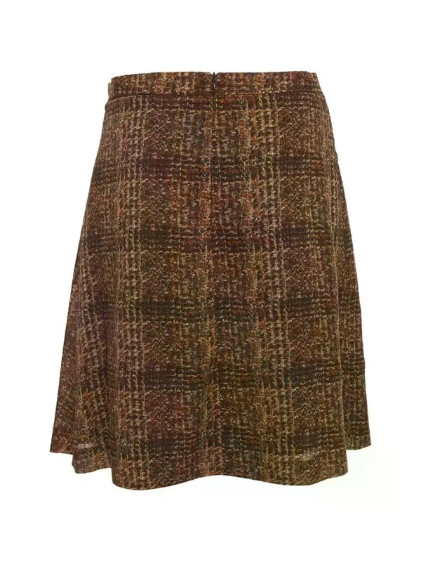 Max Mara Plaid Pattern Mini Skirt