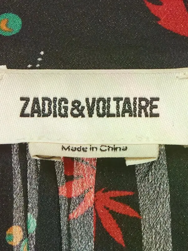 Zadig&Voltaire Leaf-print Mini Dress