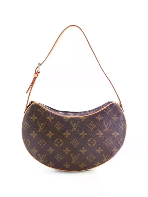 LOUIS VUITTON Monogram Canvas Croissant Pm Hobo Bag - Brown