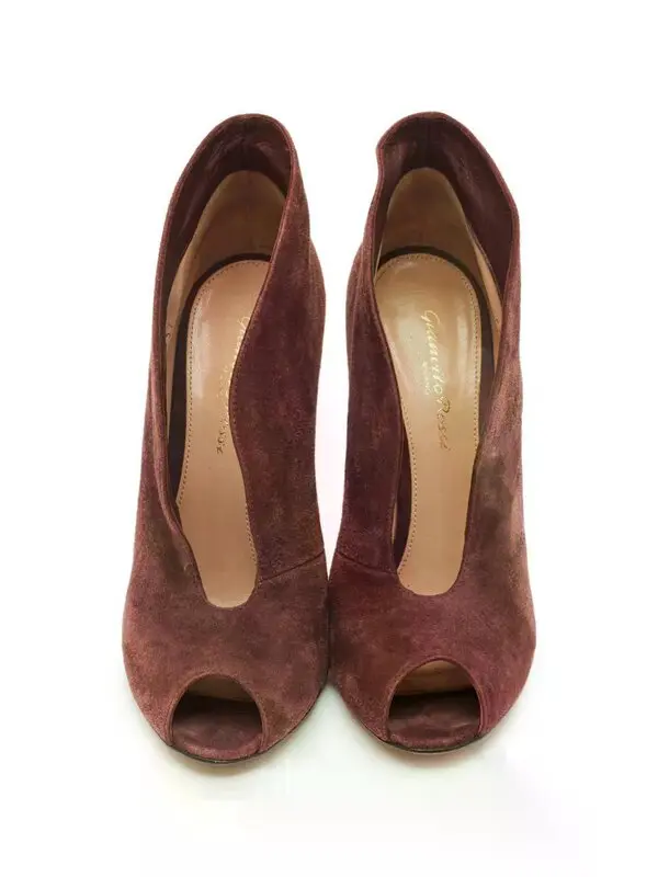 GIANVITO ROSSI Vamp Peep-toe Ankle Boots