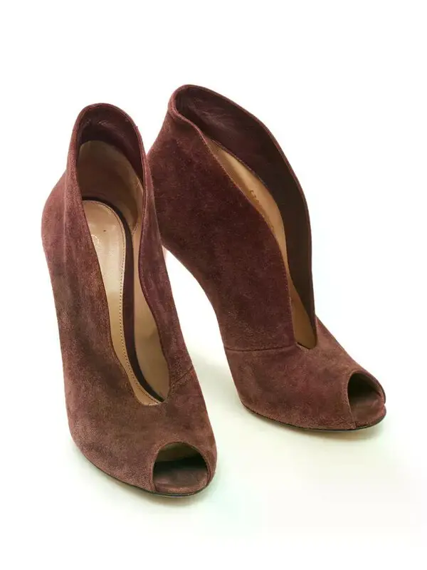 GIANVITO ROSSI Vamp Peep-toe Ankle Boots