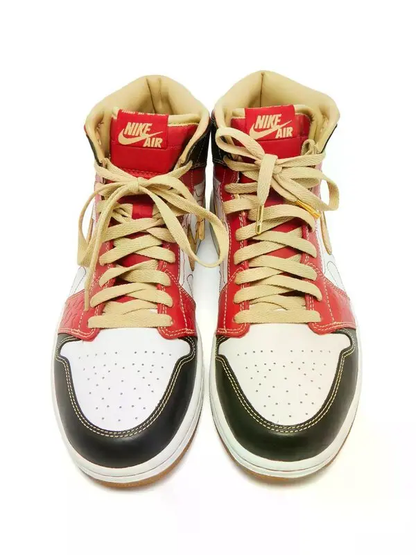 JORDAN Air 1 Retro Lace-up Leather Sneakers - White