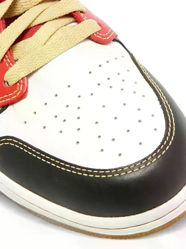 JORDAN Air 1 Retro Lace-up Leather Sneakers - White