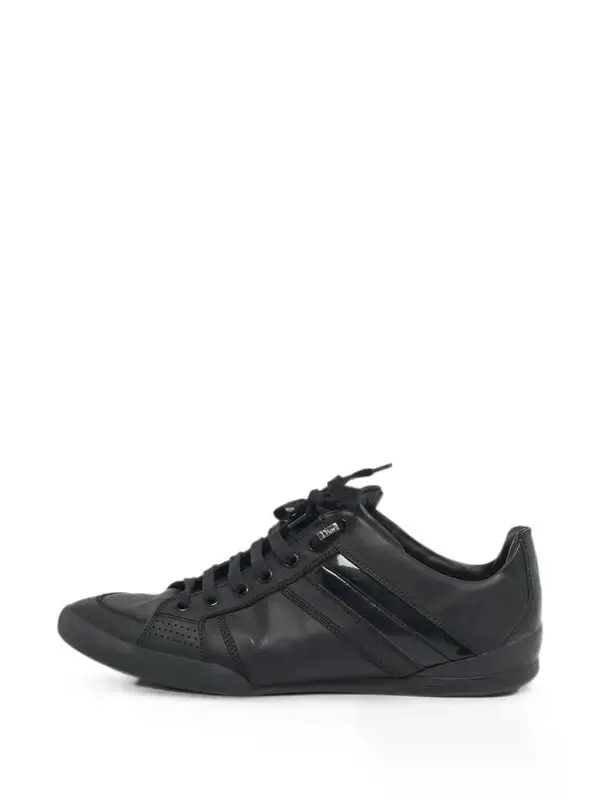 Dior Patent-panel Leather Low-top Sneakers