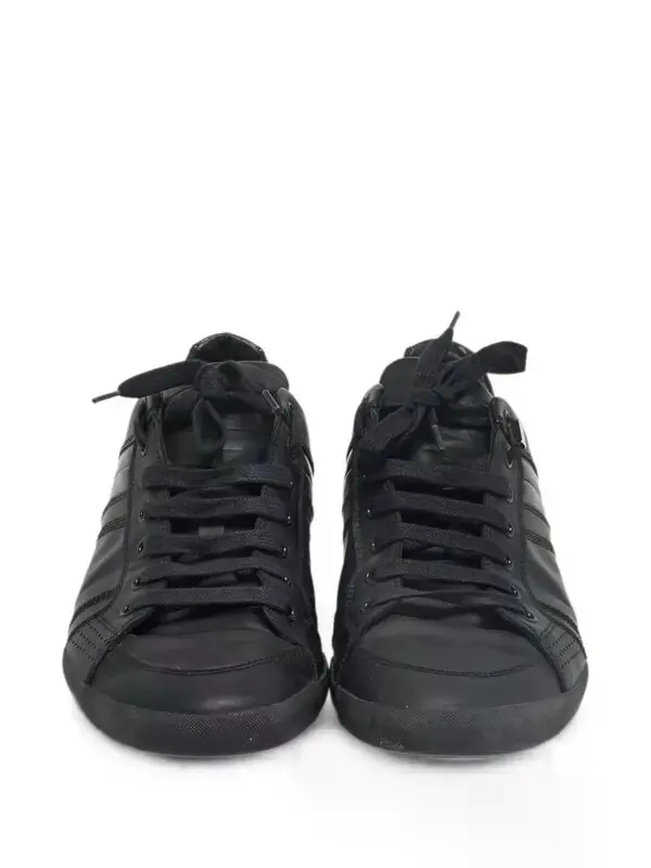 Dior Patent-panel Leather Low-top Sneakers
