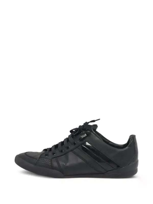Dior Patent-panel Leather Low-top Sneakers