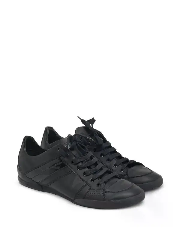 Dior Patent-panel Leather Low-top Sneakers