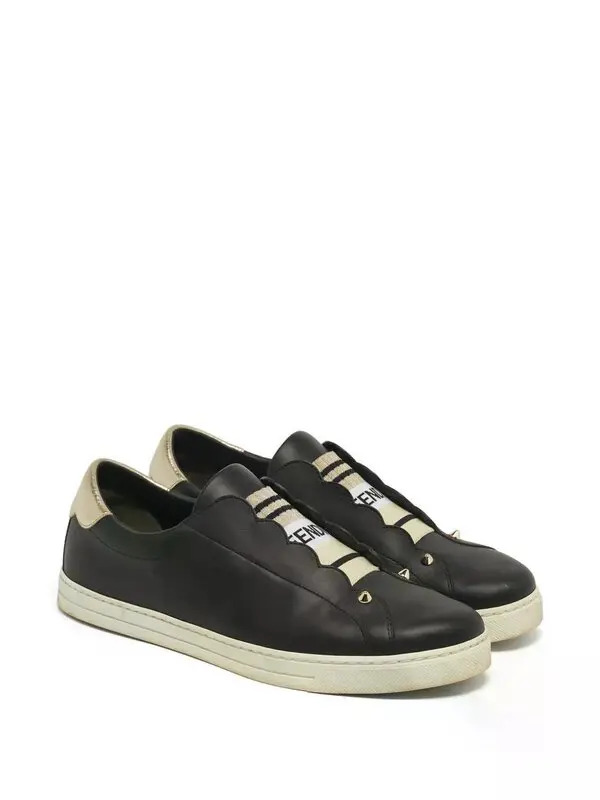 Fendi Rockoclick Slip-on Sneakers - Black