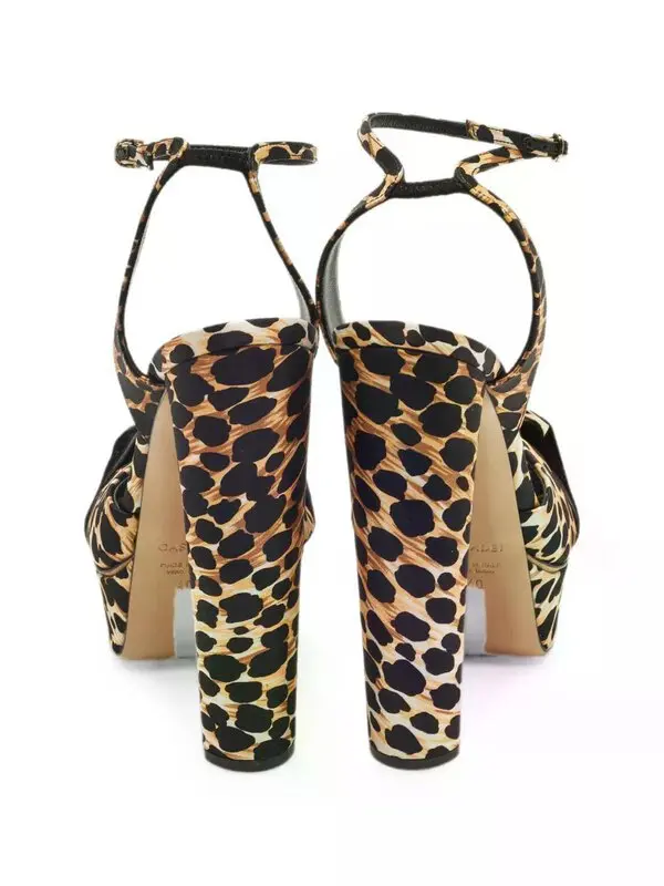 Casadei Leopard-print Platform Sandals