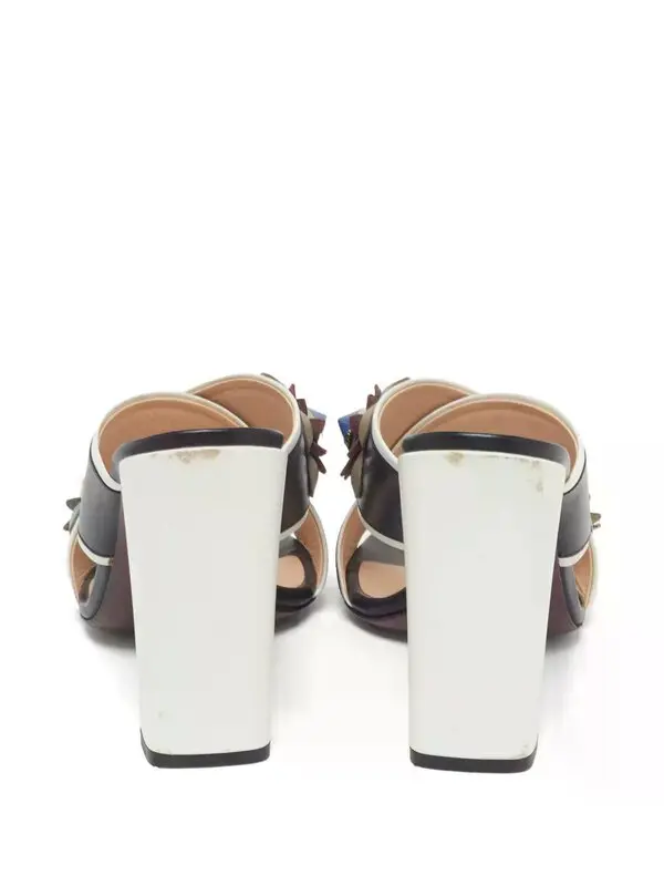 Fendi Flowerland Heeled Sandals