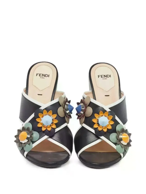 Fendi Flowerland Heeled Sandals
