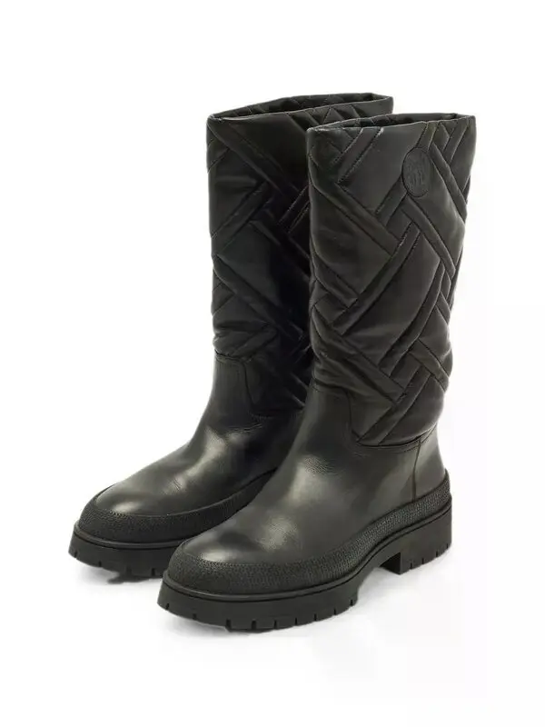 Hermès Quilted Mid-calf Boots