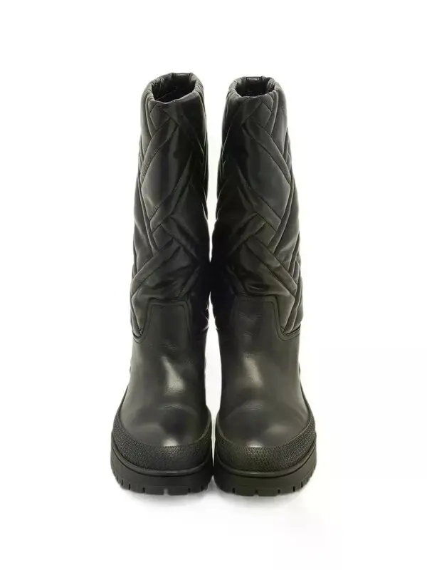 Hermès Quilted Mid-calf Boots