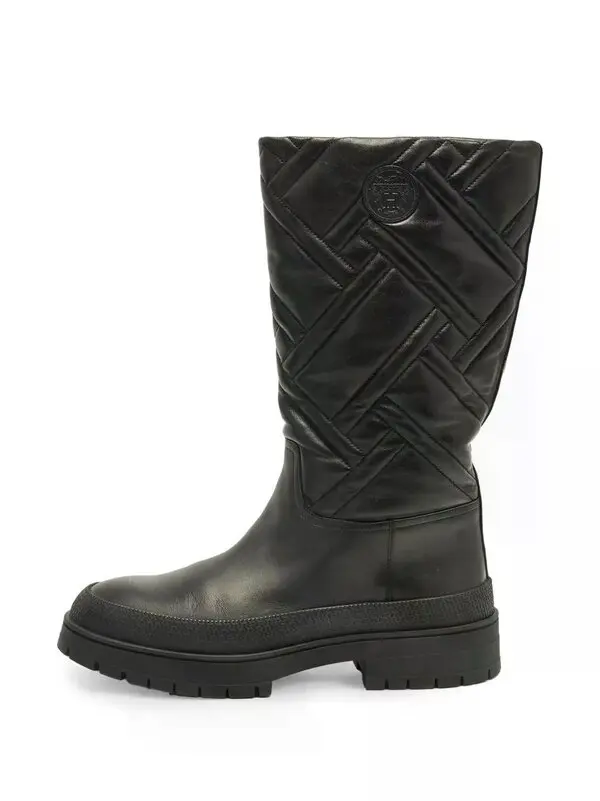 Hermès Quilted Mid-calf Boots - Black