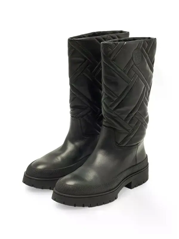 Hermès Quilted Mid-calf Boots
