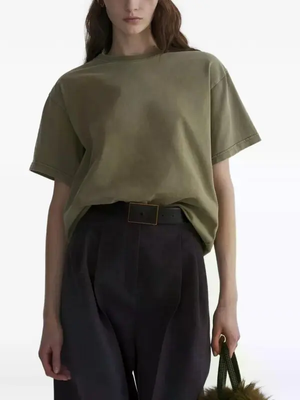 MUGLER Short Sleeve Logo T-shirt - Green