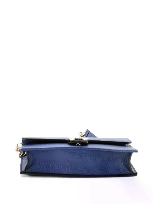 Gucci Interlocking Wallet On Chain Leather Crossbody Bag