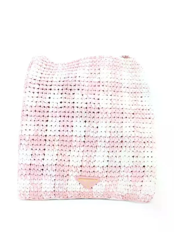 Prada Raffia Messenger Bag