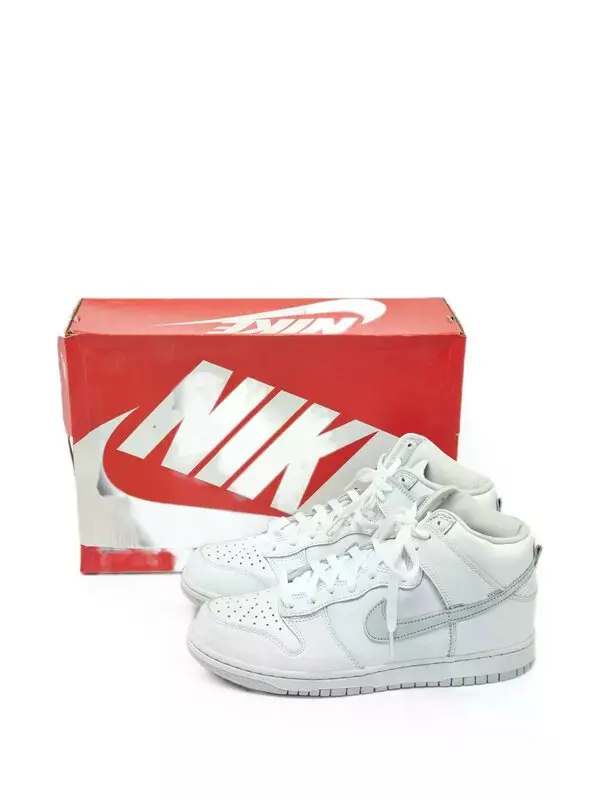 Nike Dunk High Lace-up Leather Sneakers