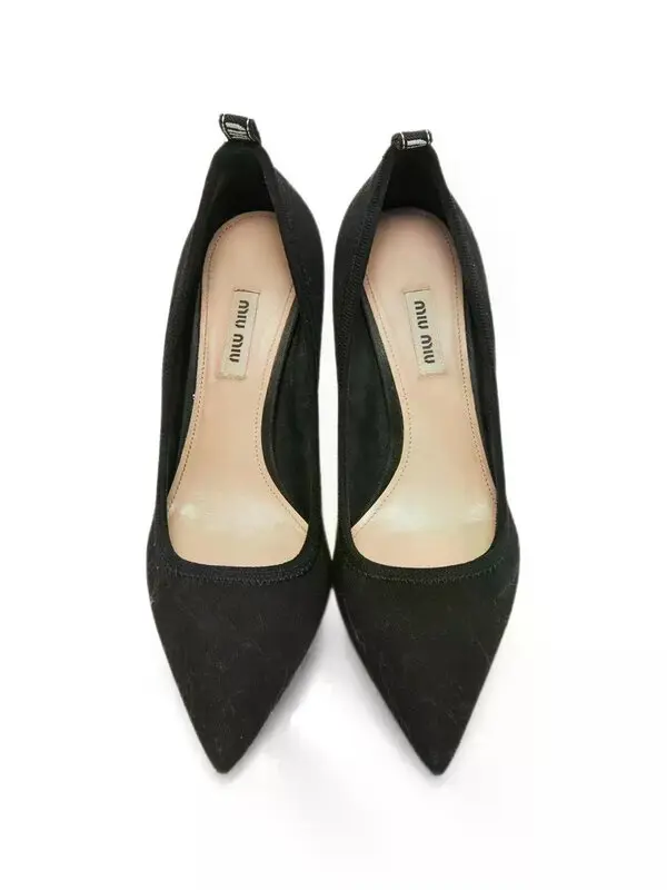 Miu Miu Leather Pointed-toe Stiletto Pumps