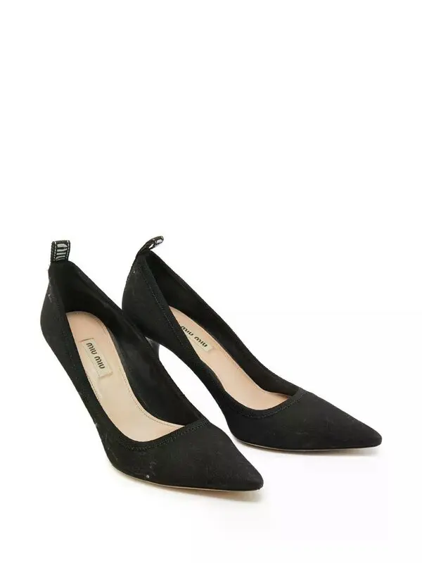 Miu Miu Leather Pointed-toe Stiletto Pumps