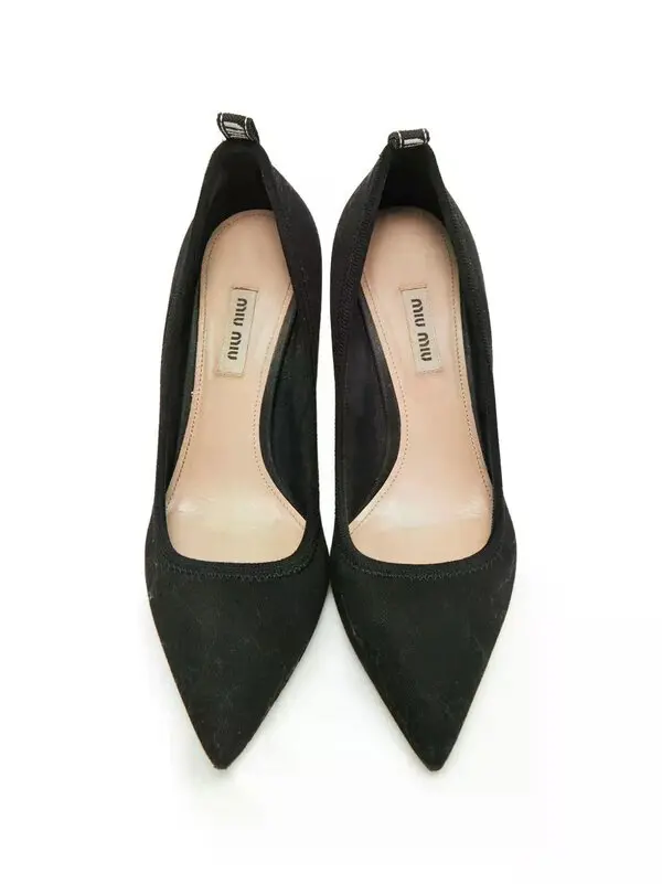 Miu Miu Leather Pointed-toe Stiletto Pumps