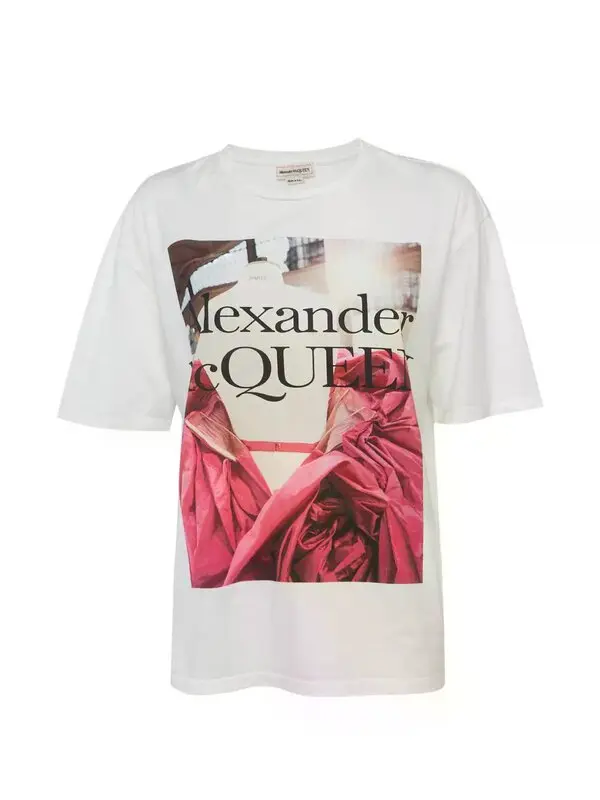 Alexander McQueen Graphic Print T-shirt - White
