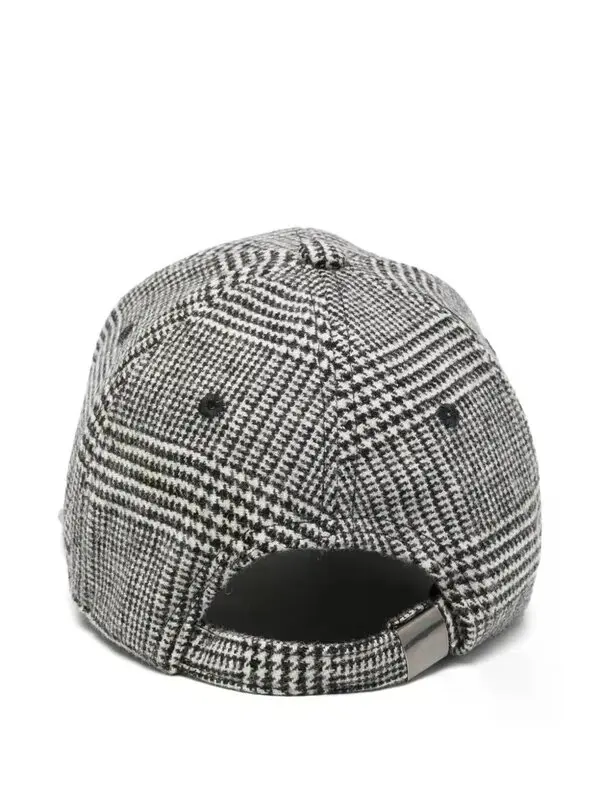 MC2 SAINT BARTH Check Pattern Baseball Cap - Grey