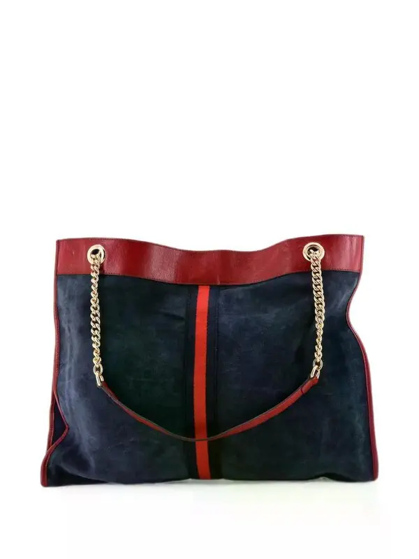 Gucci Rajah Chain Suede Large Tote Bag