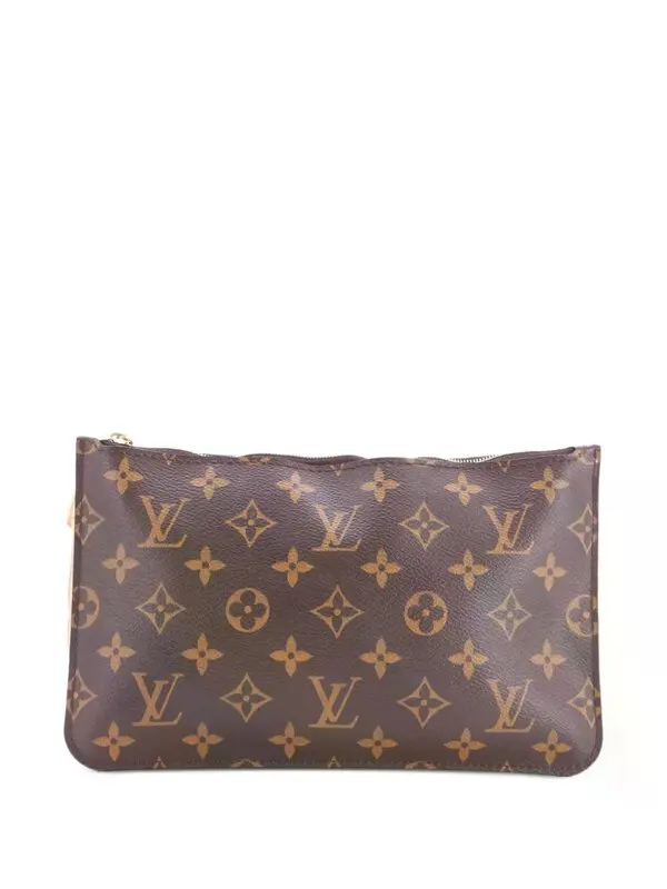 LOUIS VUITTON Monogram Canvas Neverfull Pochette - Brown
