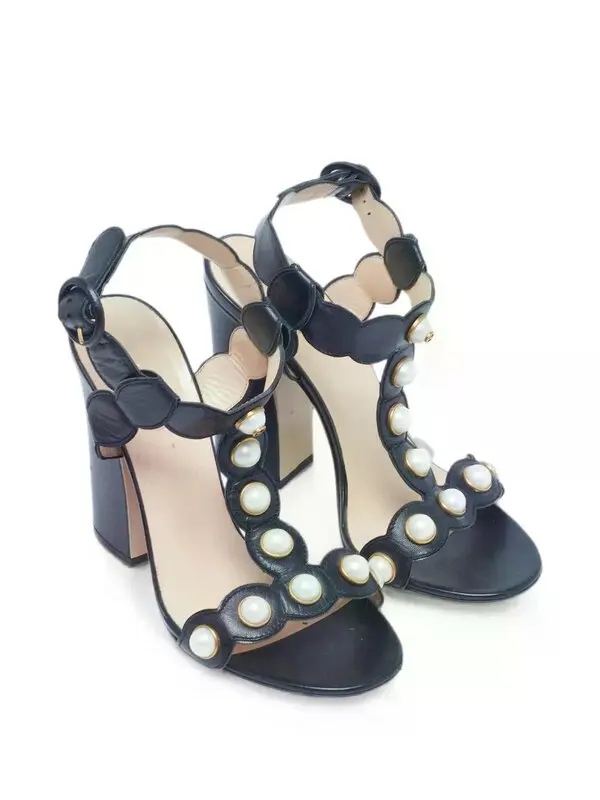 Gucci Willow Faux-pearl Embellished Sandals
