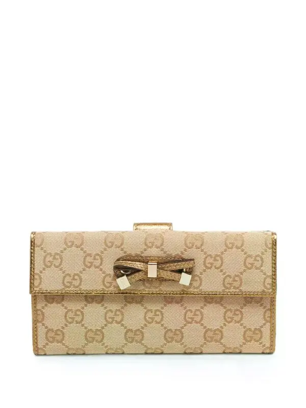 Gucci Princy Gg-pattern Wallet - Neutrals