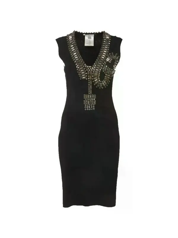 Givenchy Embellished Stretch-knit Mini Dress - Black