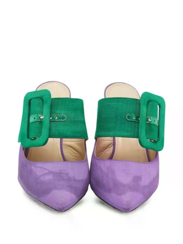 Attico Buckle Mules