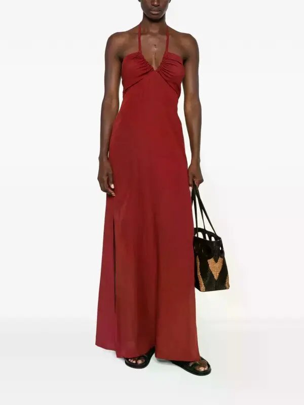 MOUTAKI Halterneck Maxi Dress