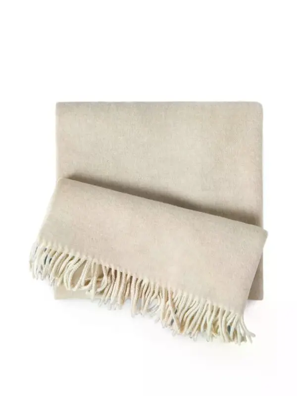 Brunello Cucinelli Wool And Cashmere Knit Scarf