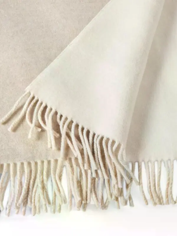 Brunello Cucinelli Wool And Cashmere Knit Scarf