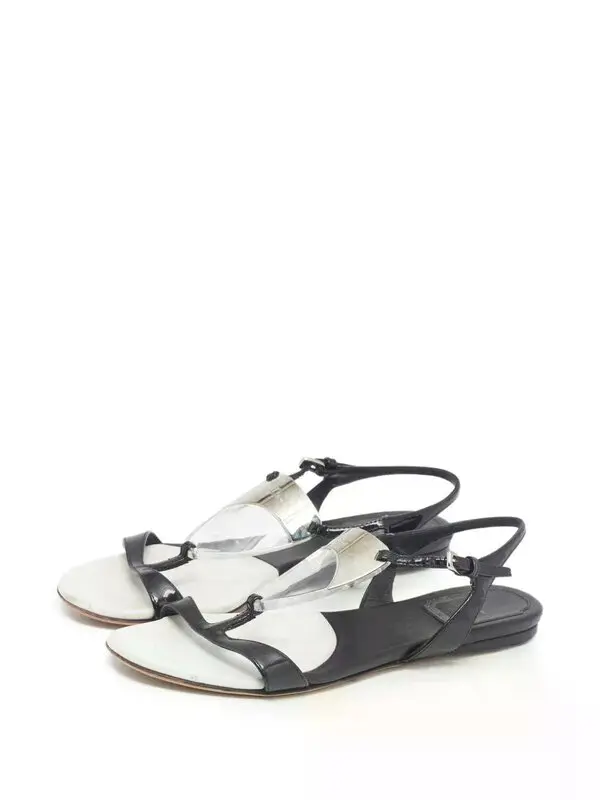 Dior Thong Flat Sandals - Black