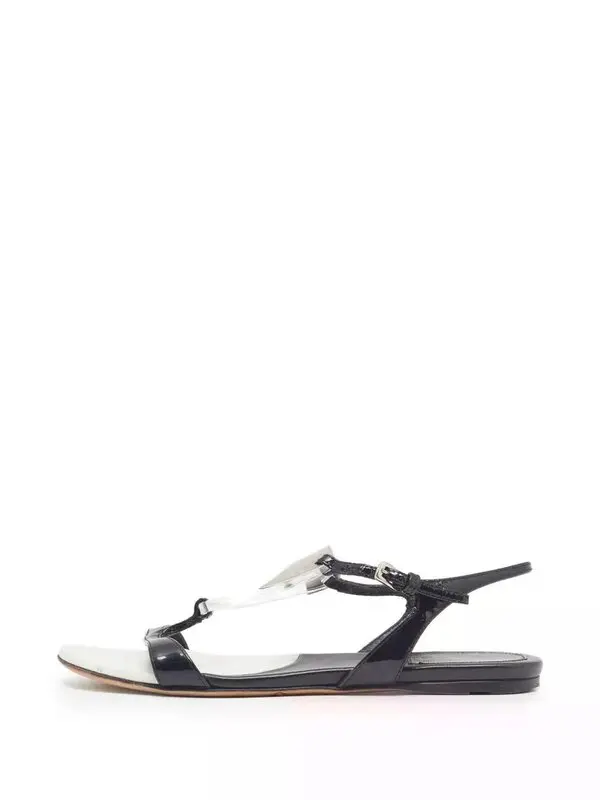 Dior Thong Flat Sandals - Black