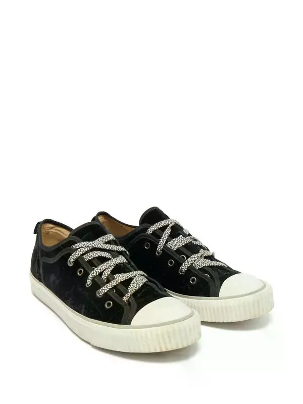 LANVIN Velvet Cap-toe Sneakers