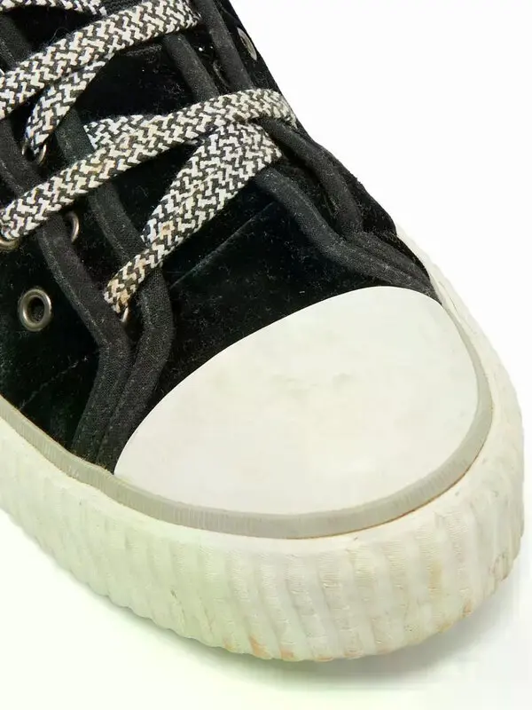 LANVIN Velvet Cap-toe Sneakers