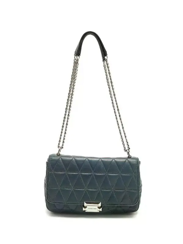 Michael Kors Sloan Quilted Shoulder Bag - Blue