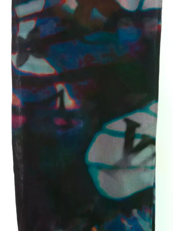 LOUIS VUITTON Holographic-print Silk Scarf