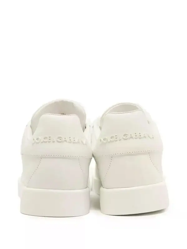 Dolce & Gabbana Portofino Lace-up Sneakers - White